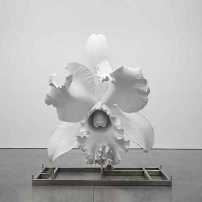 China Custom Outdoor Stainless Steel Flower Sculpture for Garden Decoration for sale
