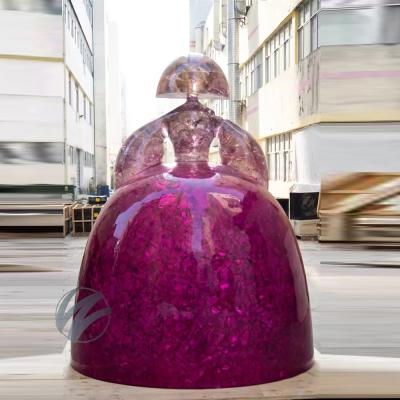 China Custom Garden Decoration Transparent Resin Figure Sculpture for sale