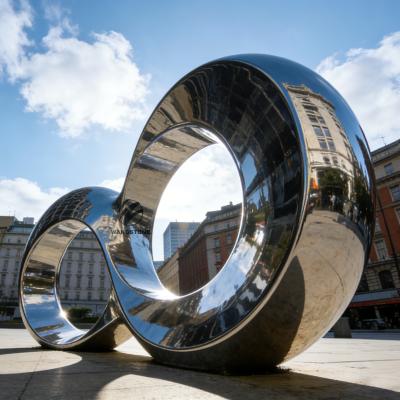 China Abstract Decoration Stainless Steel  Sculpture Metal Outdoor Sculpture Large for sale