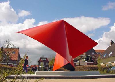 China Modern Square Contemporary Garden Sculptures Stainless Steel Public Art for sale