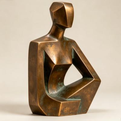 China Metal Art Decor Bronze Copper Sculpture Statue Outdoor Steel Garden Landscaping for sale