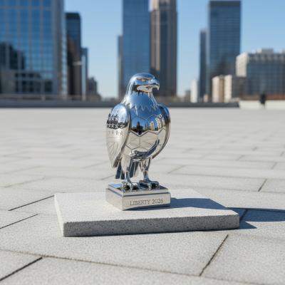 China Custom Stainless Steel Eagle Trophy & Outdoor Sculpture | LIBERTY 2026 Commemorative for sale