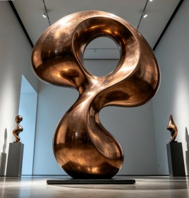 China Abstract Custom Metal Art Decor Bronze Copper Sculpture Statue Landscaping Public Art Project Fabrication Supplier for sale