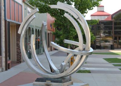China Street Decoration Contemporary Type Stainless Steel Outdoor Sculpture With Matt Finishing for sale