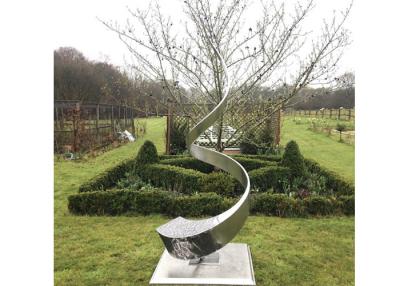 China High Polished Stainless Steel Sculpture Contemporary Metal Landscape Sculpture for sale