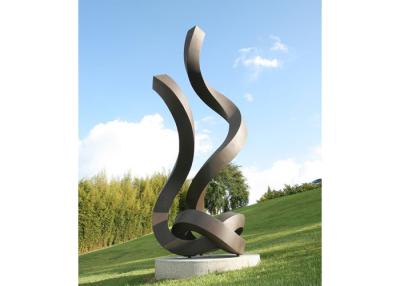 China Painted Monumental Stainless Steel Outdoor Sculpture For Garden Landscape for sale