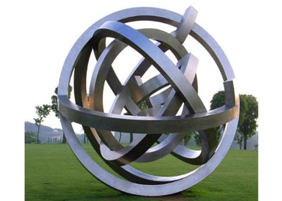 China Metal Large Modern Stainless Steel Garden Sculpture Outdoor Decoration for sale