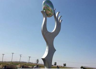 China Large Stainless Steel Sculpture , Decoration Metal Sculpture Artists Outdoor for sale