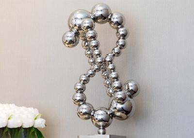 China Urban Landscape Polished Stainless Steel Balls Abstract Sculpture for sale