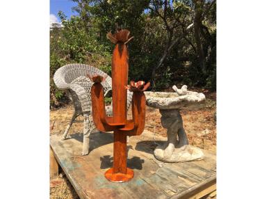 China Garden Decorations Contemporary Outdoor Metal Sculpture Corten Steel Art for sale