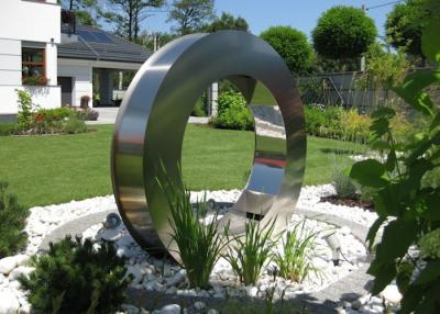 China ODM Outdoor Stainless Steel Garden Fountain Sculpture for sale