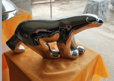 China Decorative Polished Stainless Steel Bear Sculpture for sale