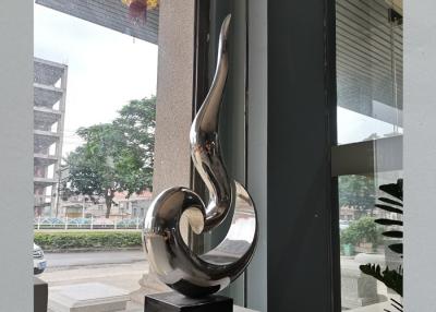 China Contemporary Polished Stainless Steel Sculpture OEM For Home Decoration for sale