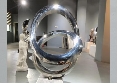 China OEM Mirror Polished Stainless Steel Decorative Abstract Art Sculpture for sale