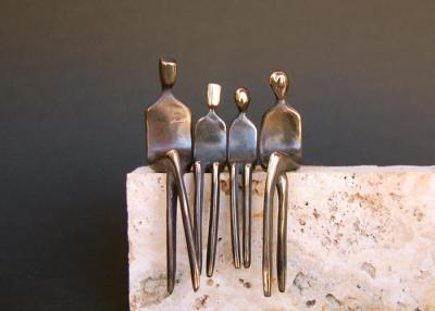 China ODM Casting Bronze Family Sculpture For Outdoor Indoor Decoration for sale