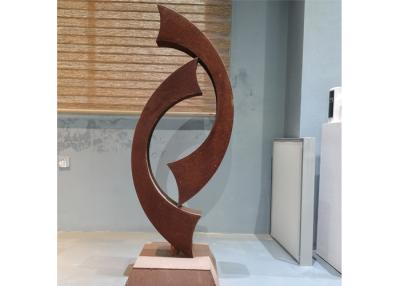 China Abstract Outdoor Garden Decorative Corten Steel Sculpture for sale