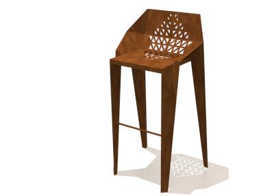 China 120cm Height Corten Steel Outdoor / Indoor Decorative Chair for sale