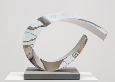 China OEM Abstract Polished 316 Stainless Steel Modern Sculpture For Indoor Decor for sale