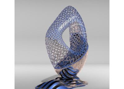 China Abstract Outdoor Decoration 316 Stainless Steel Sailboats Sculpture for sale