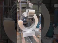 Custom Garden Outdoor Metal Stainless Steel Sculpture Waterfall Fountain for Decoration