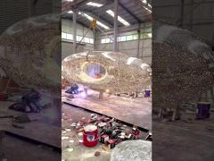 custom metal stainless steel sculpture for decoration landscaping artwork
