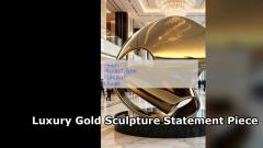 Luxury Abstract Stainless Steel Sculpture for Modern Spaces