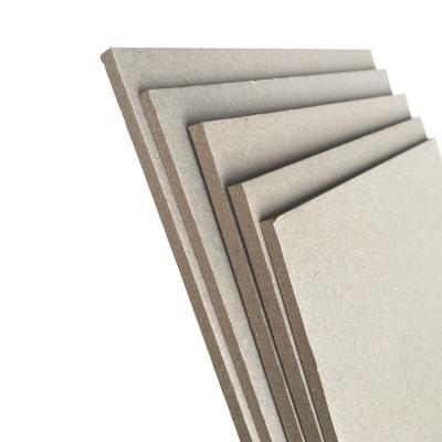 China Recycled Cardboard Paper 1.3mm Rigid Gray Cardboard Sheets 820gsm Hard Paperboard for sale