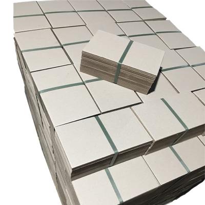 China 0.9mm-3mm Grey Cardboard Recycled Wood Pulp Duplex Paper Board for sale