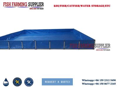 China Flexible Plastic Fish Pond For Aquarium Fish Farm for sale