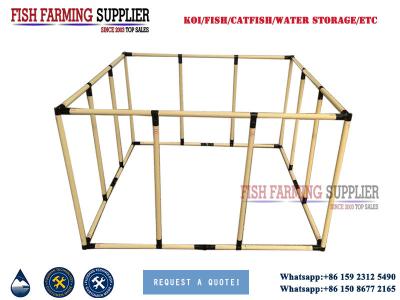China Collapsible and Scaffold Round or Rectangular Frame Fish Pools for sale