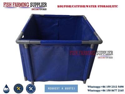China PVC Mobile 1000l Collapsible Indoor Tilapia Fish Farming Tanks Aquaculture Tank for Fish Farming Tank for sale