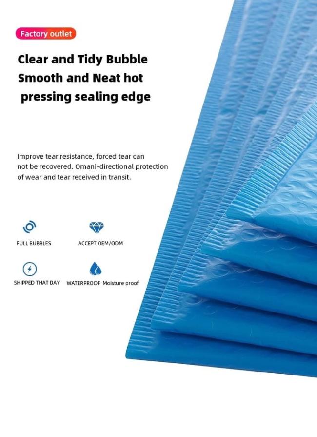 Multicolor Poly Bubble Mailers 9.5"X14" Inches Printing LOGO Shock Resistance