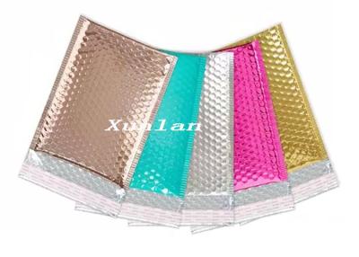 China Custom Logo Thick Tear Proof Metallic Bubble Mailers For Express Mailing Packing for sale
