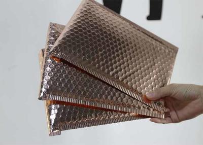 China 6 * 10 envelopes metálicos da bolha brilhantes/cor de Matt Surface With Rose Gold à venda