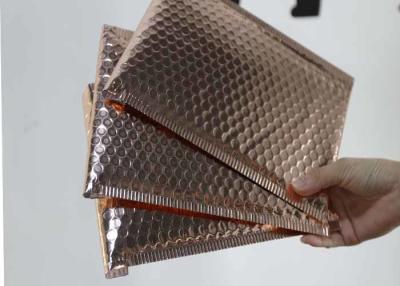China 6 * 10 envelopes metálicos da bolha brilhantes/cor de Matt Surface With Rose Gold à venda