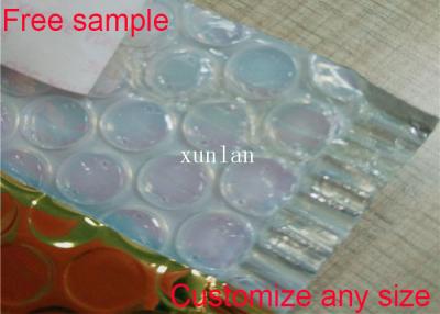 China Custom Printed Gold Self Seal Bubble Mailers , Padded Envelope Bubble Mailers Plastic for sale