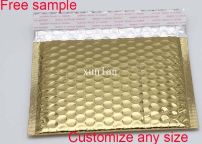 China 2 Sealing Sides Shipping Bubble Mailers Shiny Foil Wrap Envelopes 8 * 6 Inch Metallic for sale