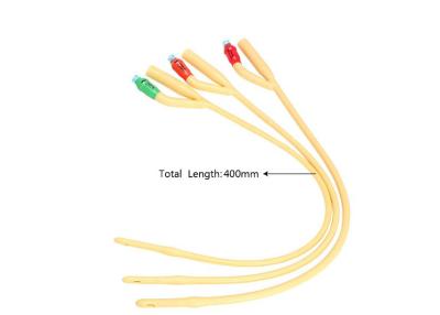 China Medical Consumable 2 Way Disposable Suction Catheter Tube Latex With Silicone Coating for sale