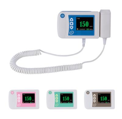 China Three Color digital Baby Heartbeat Doppler uBaby Heart Monitor Ultrasound Equipment for sale