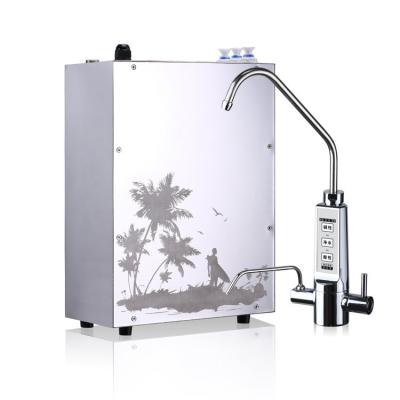 China Silver Color 7 Plates Alkaline Water Machine 304 Stainless Steel One Year Warranty for sale
