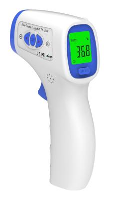 China Mini Blue Color Non Contact Infrared Digital Thermometer Three Color Back Light for sale