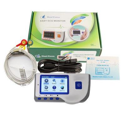China Ecg Heart Monitoring Device Lcd Display 3 Leads One Channel Mobile Ultrasound Machine for sale