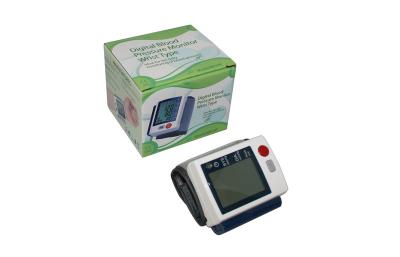 China Wrist Type Automatic Digital Blood Pressure Monitor With Liquid Crystal Display Screen for sale