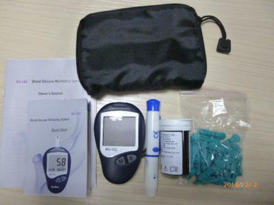 China CE Blood Glucose Monitoring Device With Strips Fresh Capillary Whole Blood for sale