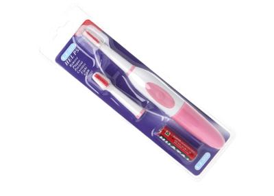 China Portable Travel Ultrasonic Battery Operated Toothbrush 25000 Sonic Power Per Minute for sale