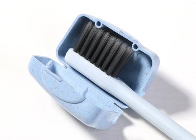China Colorfull Plastic Travel Toothbrush Cover Wash Brush Cap Case Box Four Piece Set for sale