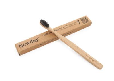 China Eco Friendly Material Bamboo Toothbrush Travel Set Natural Bamboo Charcoal Soft Bristle For Adult for sale