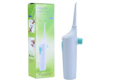 China Manual Type Oral Care Water Flosser , No Batteries Portable Oral Irrigator 80ML Capacity for sale