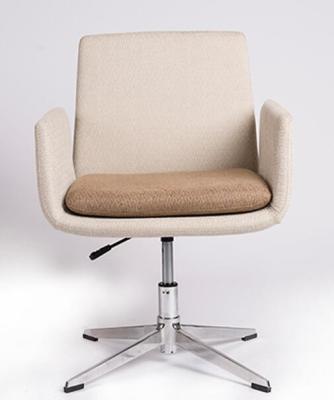 China Safety Item Adjustable Executive Office Chair , Fabric White Swivel Chair for sale