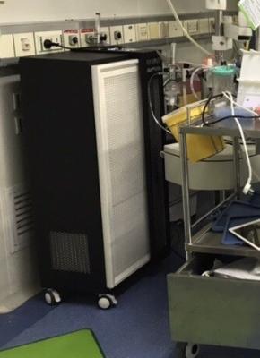 Cina 50m3 alto filtro dell'aria polverizzato, purificatori dell'aria di qualità dell'ospedale di contabilità elettromagnetica in vendita